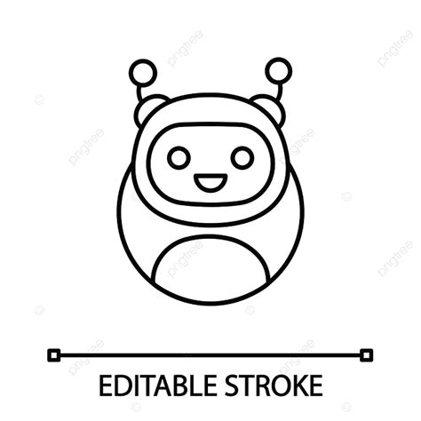 Chatbot Linear Icon Chat Bot Linear Drawing Linear Sketch Linear Png And Vector With