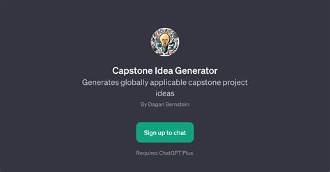 Capstone Idea Generator Ai Tool For Project Ideas
