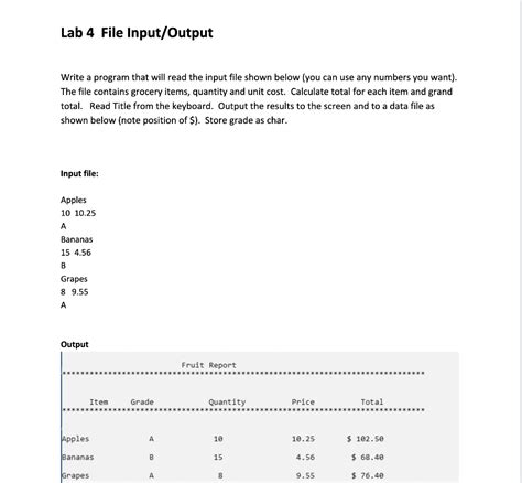 solved write a program that will read the input file shown