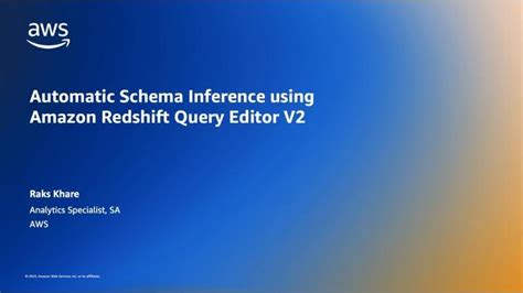 Firzok Nadeem On Linkedin Automatic Schema Inference Using Amazon Redshift Query Editor V2