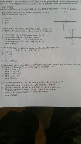 Solved Scientific Notation Simplify Of Radicals And Chegg