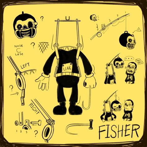 Pandilla Bendy Y La Máquina De Tinta Fnaf Dibujos Dibujos Detallados