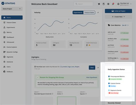 data warehouse ingestion statsig product updates