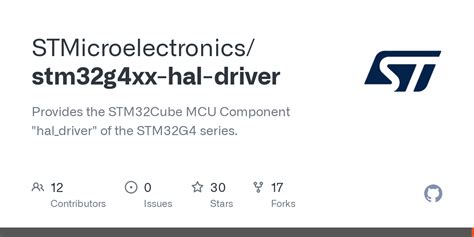 Github Stmicroelectronicsstm32g4xx Hal Driver Provides The Stm32cube Mcu Component Hal