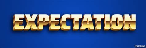 Expectation Text Effect And Logo Design Word
