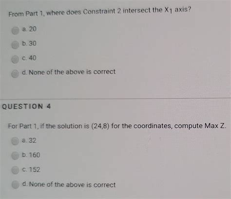 Solved Part Use The Maximization Problem Shown Below To Chegg Com
