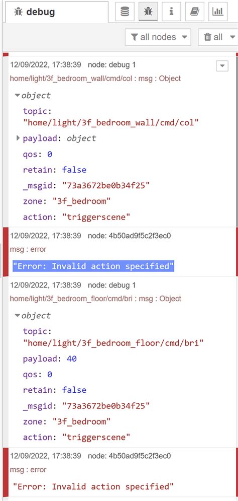 Error Invalid Action Specified From Mqtt Node General Node Red Forum