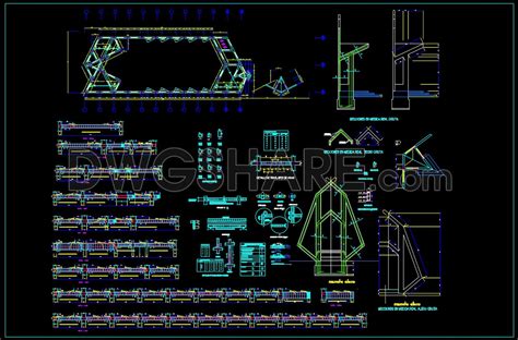 618 Free Download Chapel Structural Details Cad Template