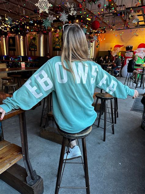 Oversize Letters Back Of Sweatshirt Crewneck Sweatshirt Big Letters