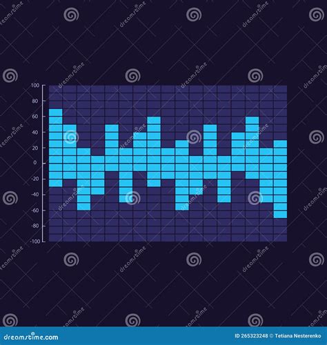 Bi Directional Infographic Chart Design Template For Dark Theme Stock