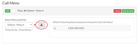 How To Change The Call Menu Audio Prompt Talkroute Support