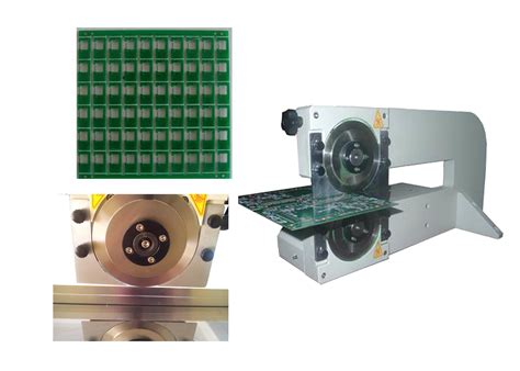 Pcb Separator Mahine Motorized V Groove Pcb Depaneler With Circular Blades
