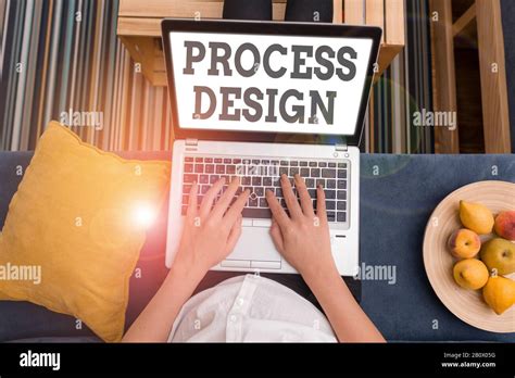Writing Note Showing Process Design Business Concept For Process Of Originating And Developing