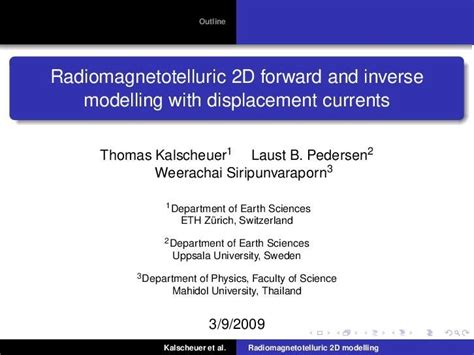 pdf radiomagnetotelluric 2d forward and inverse modelling with