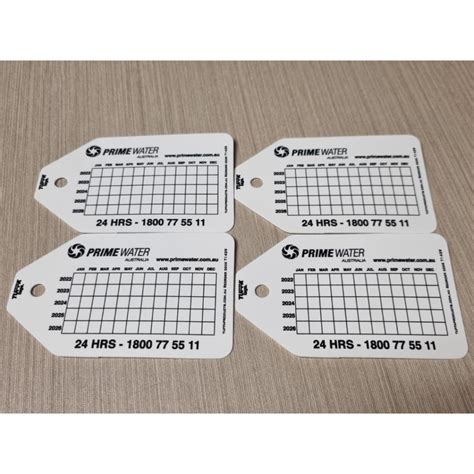 Backflow Prevention Tags TUFFA Products