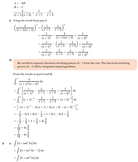 9709 P3 Further Calculus Exercise 6 And Mixed Exercise Worked