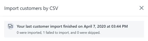 Error Importing Existing Customers To Shopify Using Csv File Stack