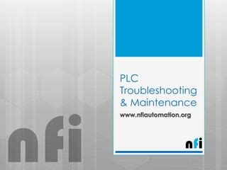 PLC Troubleshooting Maintenance Pdf
