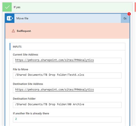 need flow for moving the existing file on sharepoi power platform