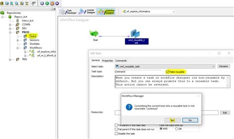 How To Create A Reusable Task In Workflow Designer Explore Informatica