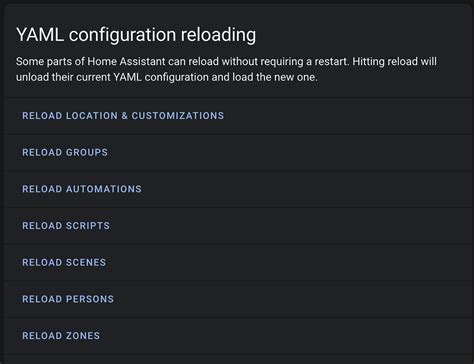 WTH Is The YAML Configuration Reloading Section Just One Long Column Of Links Month Of What