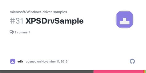Xpsdrvsample · Issue 31 · Microsoftwindows Driver Samples · Github