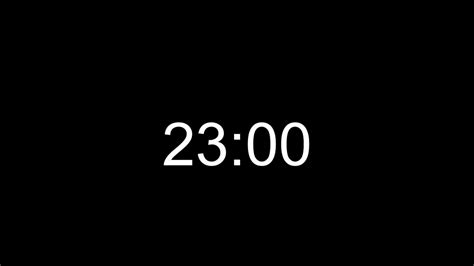 23 Minute Timer Countdown With Black Screen Youtube