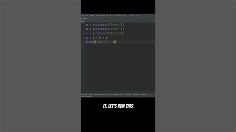 Beginner Python Coding Problem 1 Sum Of 3 Nums Pythonprogramming