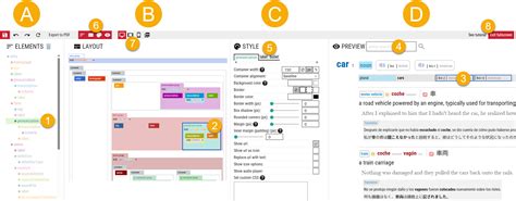 Layout Editor Lexonomy Guide Layout Editor Lexonomy Guide