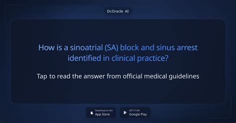 How Is A Sinoatrial Sa Block And Sinus Arrest Identified In Clinical Practice