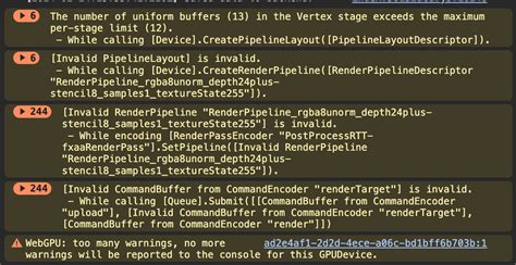 Webgpu Rendering Breaks When Scene Contains More Than 7 Lights