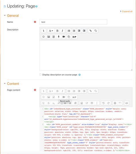 Embed Hype Output In Learning Management System Tumult Forums