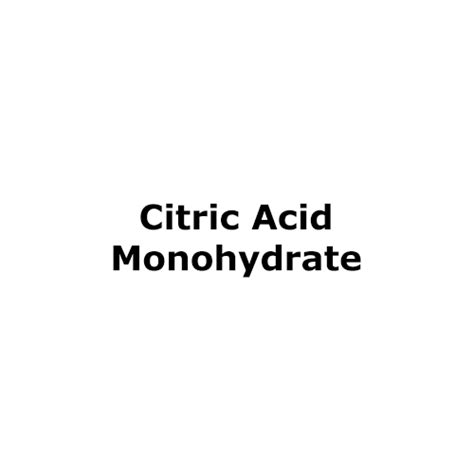 Citric Acid Monohydrate Citric Acid Monohydrate Manufacturer