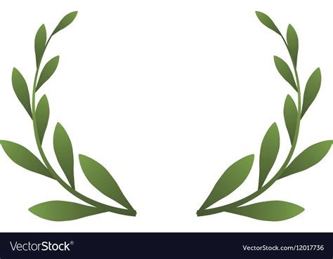 Decorative Wreath Of Leaves Royalty Free Vector Image