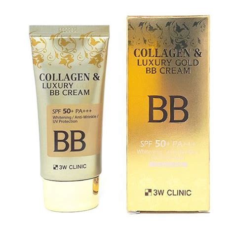 3W Clinic Collagen & Luxury Gold BB Cream - Мегамаркет корейской ...