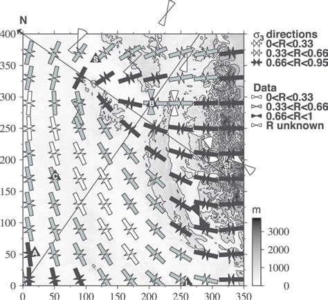 Result Of The Inversion R1 The Computed Minimum Principal Stress Download Scientific Diagram