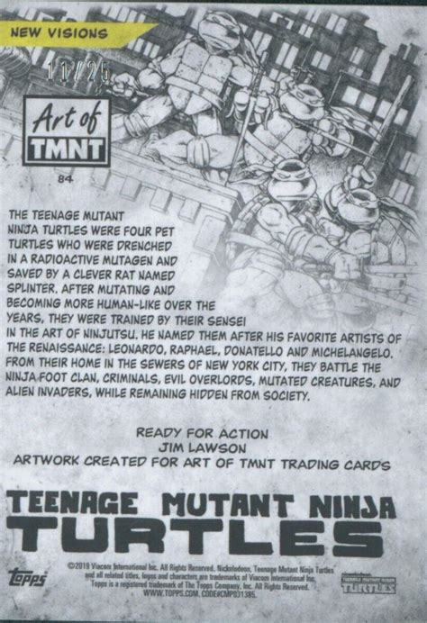 Card 84 Ready For Action Art Of Tmnt Tmntpedia Fandom