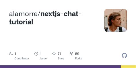GitHub Alamorre Nextjs Chat Tutorial