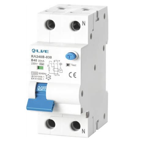 Double Pole Type A RCBO Curve C 32A Live Electrical