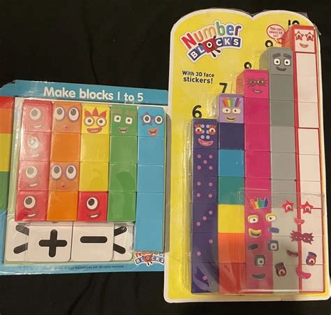 Cbeebies Numberblocks 1 5 And 6 10 With Symbol Tiles And 3d Stickers🔥great Price Eur 20 65