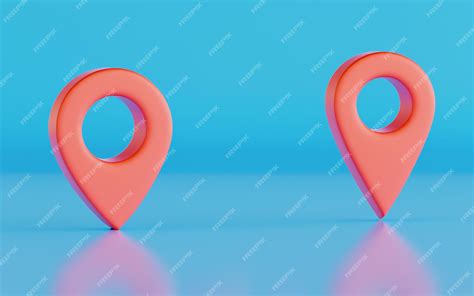 premium photo 3d navigation icon with blue background