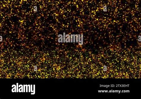 Animated Computer Screen Saver With Moving Red And Yellow Particles