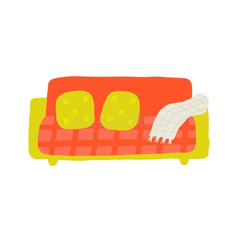 Cute Hand Drawn Doodle Interior Furniture Objects Stock Vector Illustration Of Comfort House