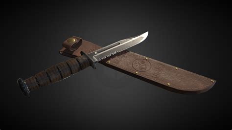 Ka Bar Download Free 3d Model By Patrickhnic [6200560] Sketchfab