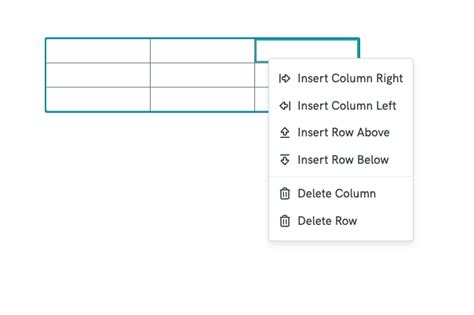Inserting A Table Piktochart Knowledge Base