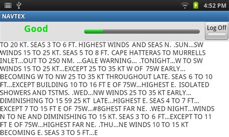 Decode NAVTEX Weather Transmissions With Your Android Device Decode NAVTEX Weather Transmissions With Your Android Device