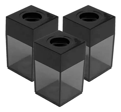 3 Portaclips Acco Acrilico P2000 Ciman Color Negro Mercadolibre