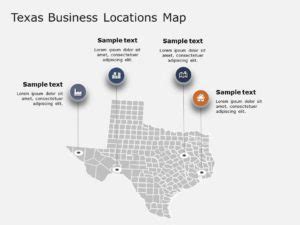 Editable Texas Maps Templates For PowerPoint SlideUpLift
