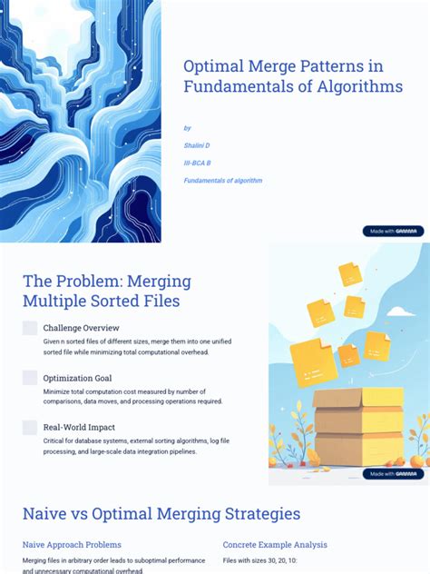 Optimal Merge Patterns Explained Pdf Algorithms And Data Structures
