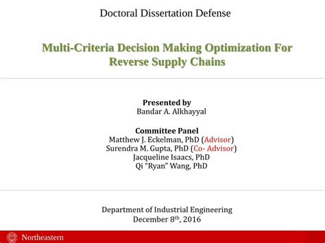 Pdf Multi Criteria Decision Making Optimization For Reverse Fleischmann Et Al 1997